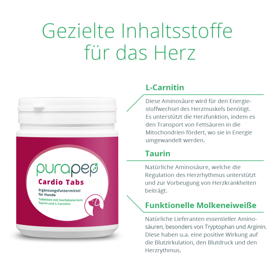 purapep Cardio Tabs für Hunde, 120 Stück